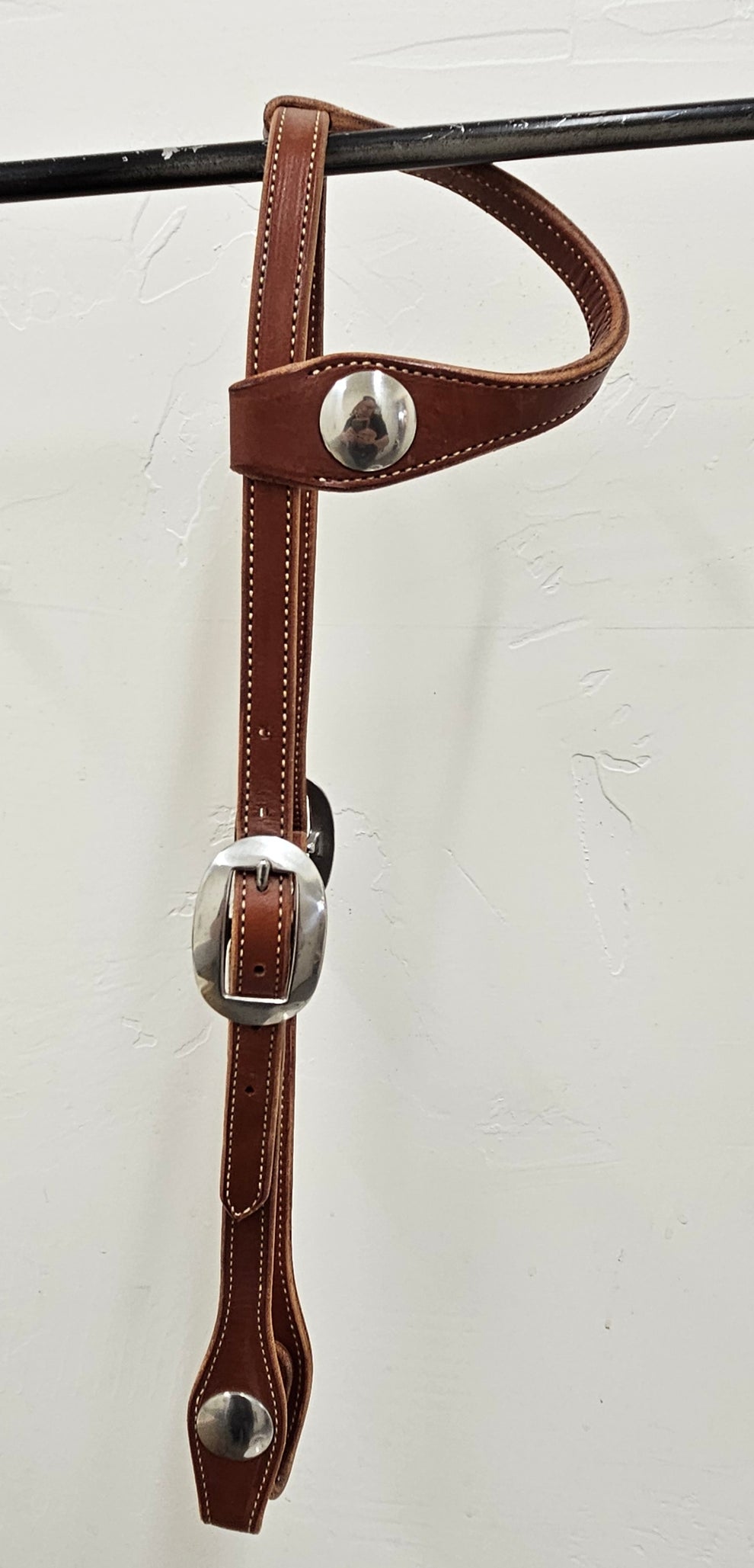 Sliding ear headstall – Tony Pedrini Leatherworks